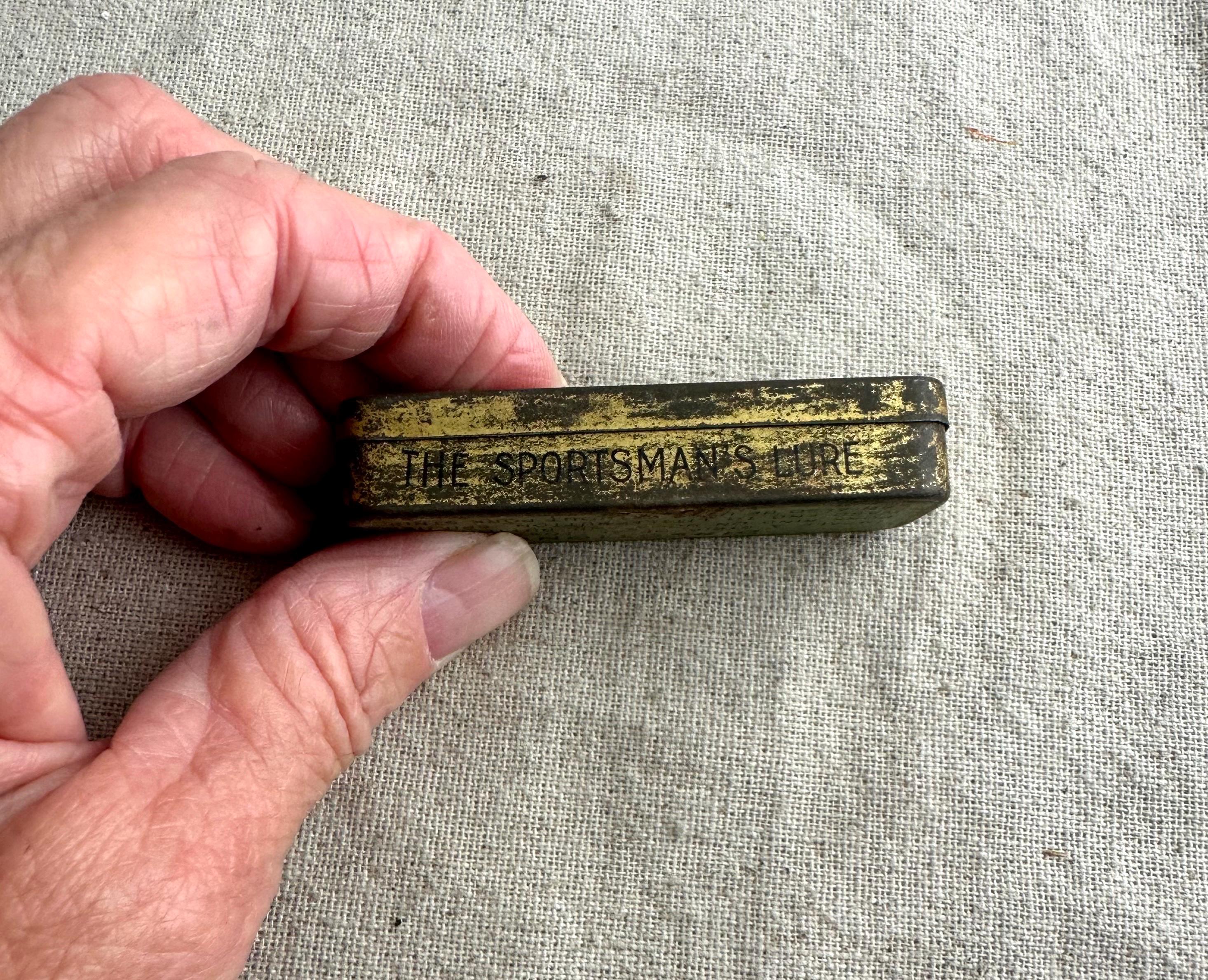 Al. Foss Pork Rind Minnow Fishing Lure Tin, Shimmyette Fly Rod Wiggler ...