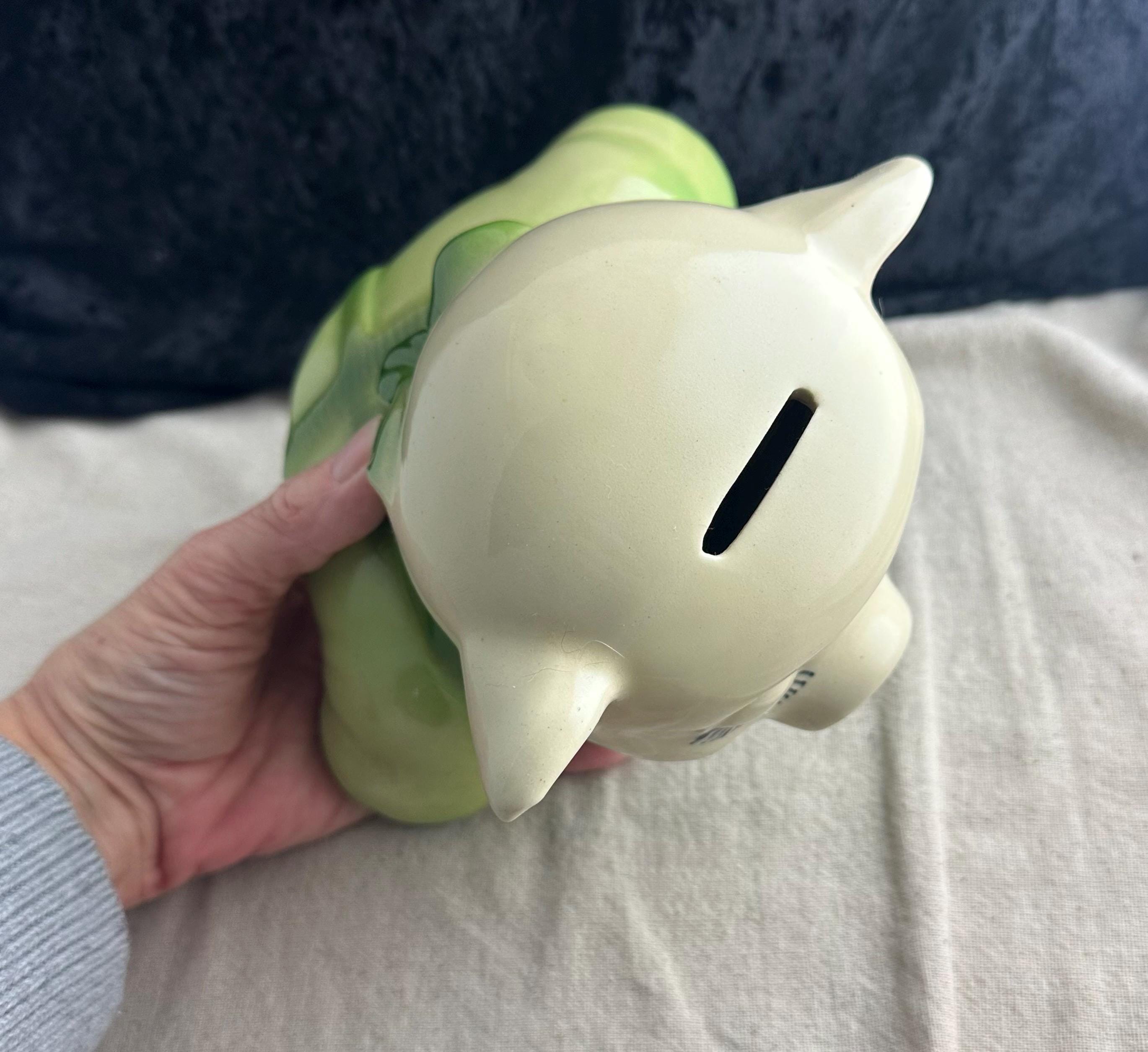 Shawnee Pottery Pig Cookie Jar Lid With Piggy Bank Slit, 5 1/2" Tall X ...