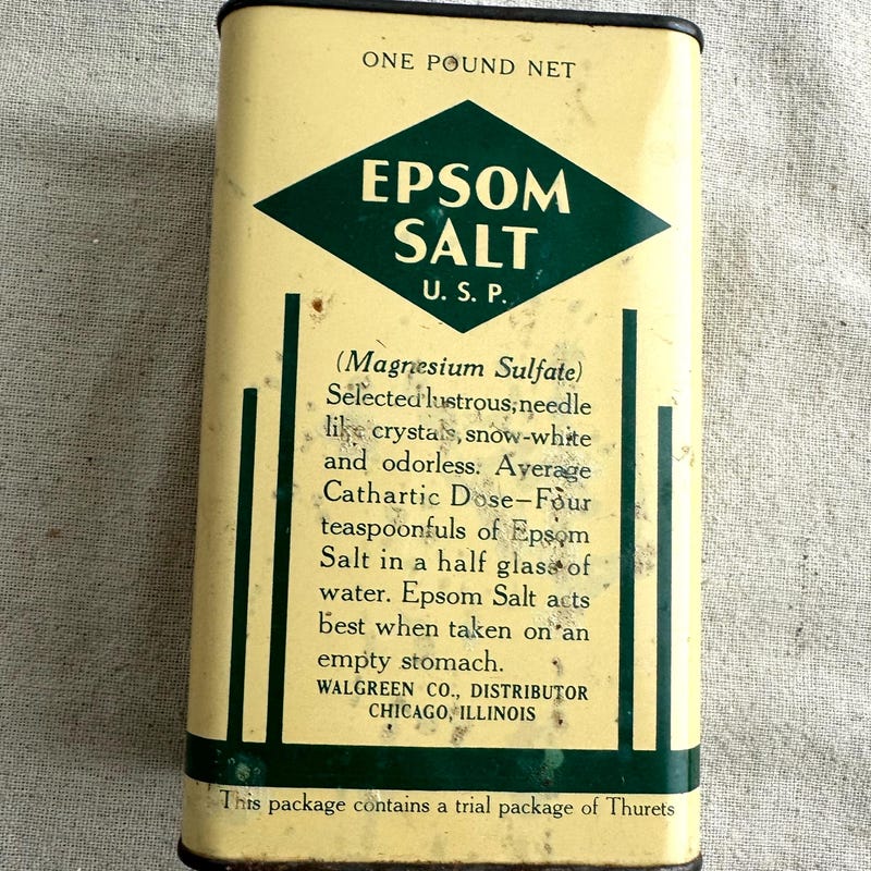 Epsom Salt Tin - Etsy