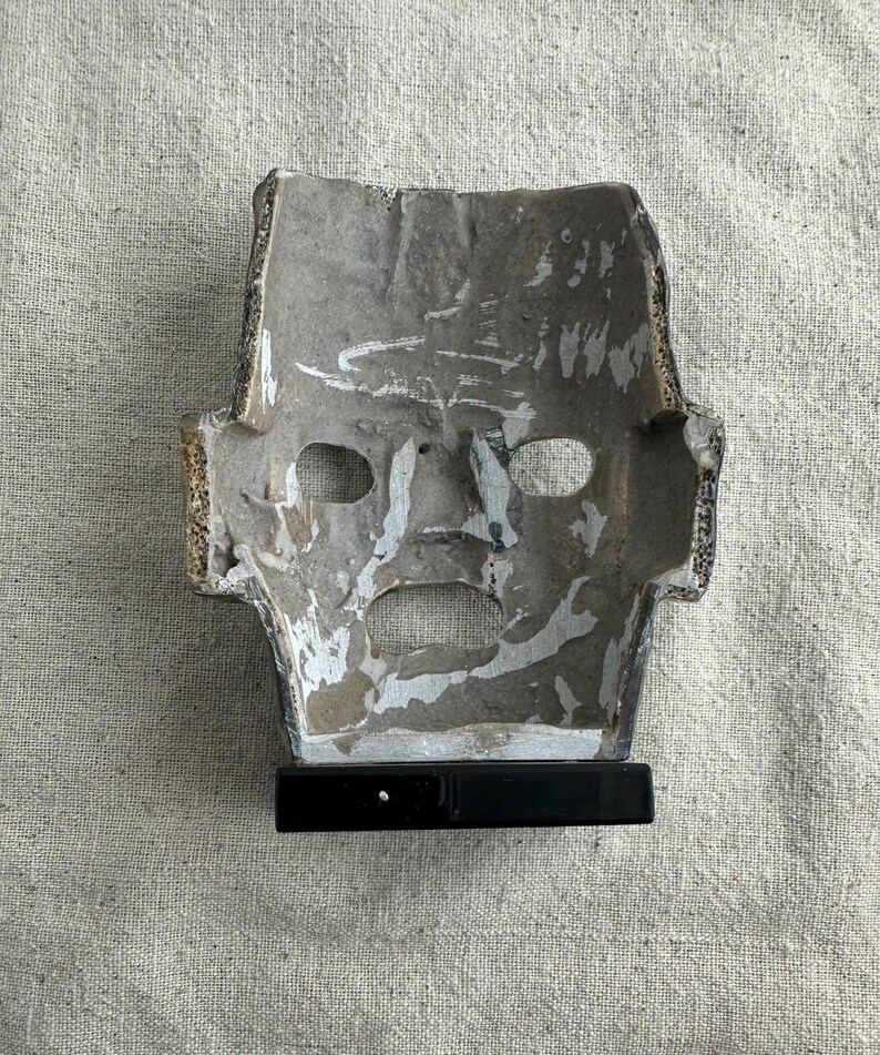 Abalone Mosaic Shell Mask Figurine, 4 3/4" Tall X 3 1/2" Wide, Mexico ...