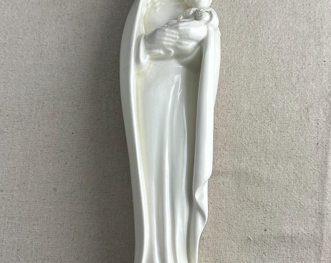 Goebel Ceramic Madonna and Child Figurine, Germany, 10" Tall, Creamy ...