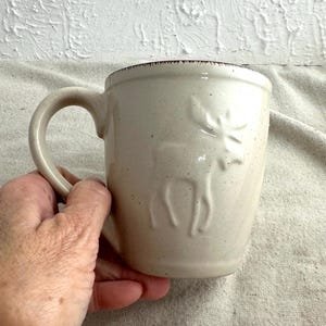 Bass Pro Shops Wilderness Moose Mug, 4" Tall X 3 1/2" Diameter, Creamy ...