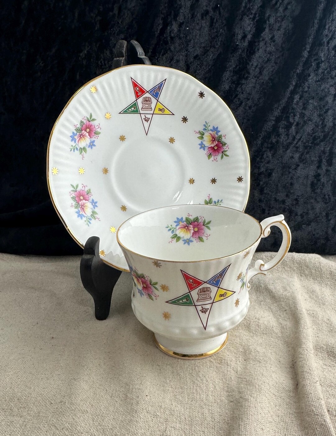 Elizabethan Fine Bone China Order of the Eastern Star Tea Cup and ...