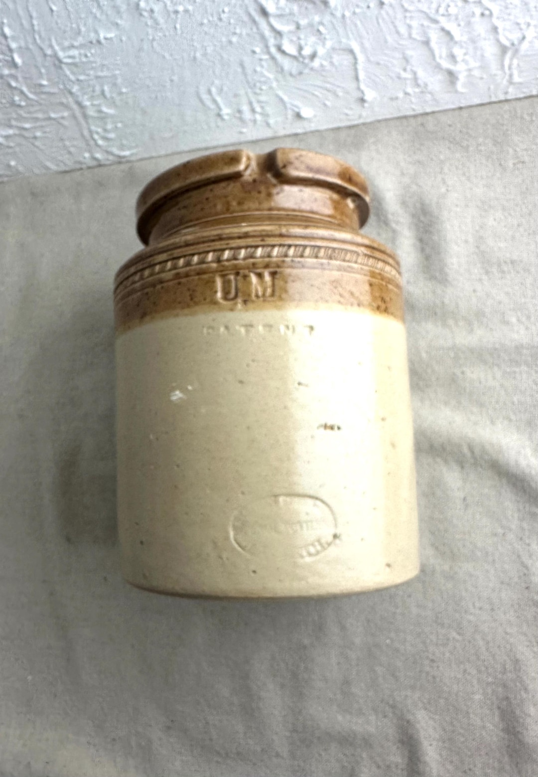 Antique Stephen Green Imperial Pottery Lambeth Bung Jar, Stamped UM ...