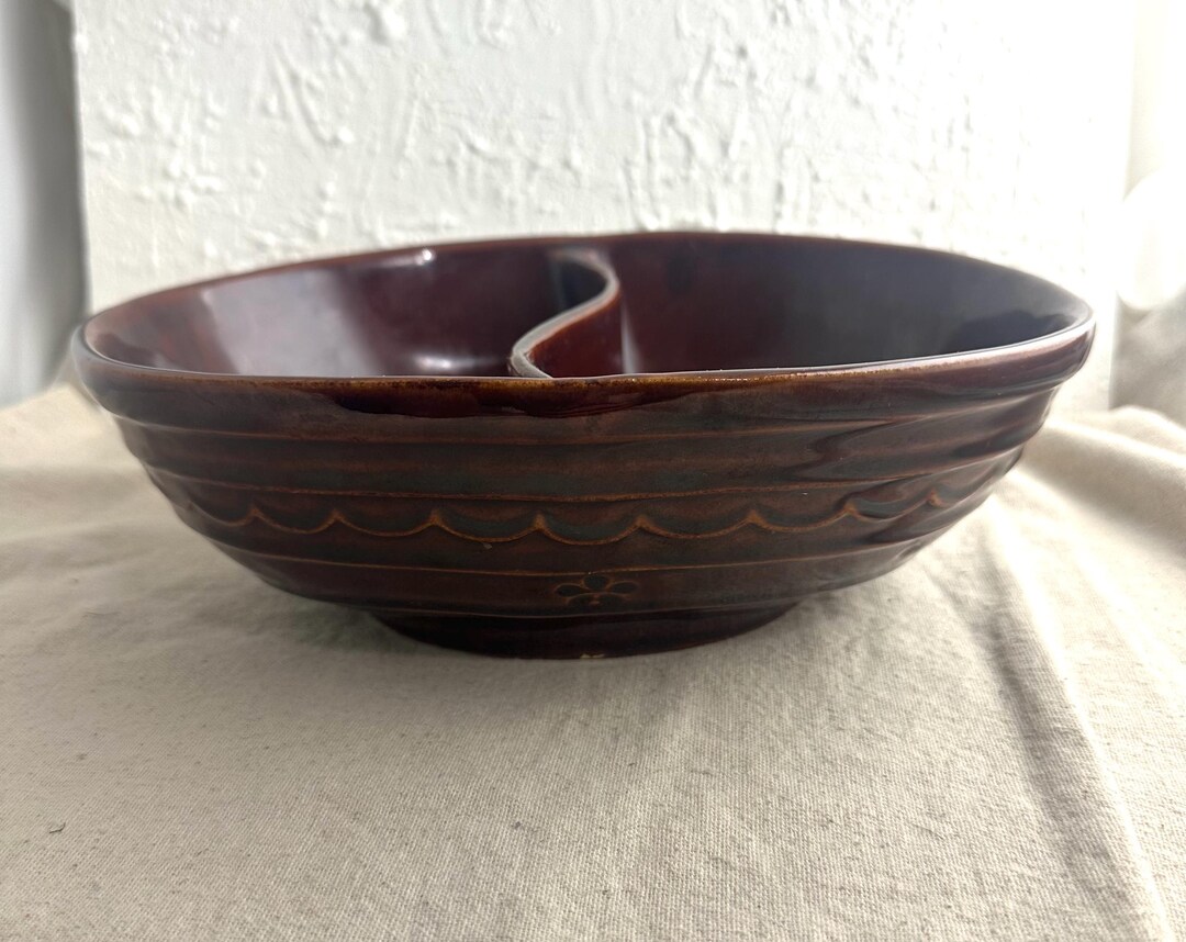 Marcrest Oven Proof Stone Warwe Divided Dish, USA, 10" X 8" X 3 ...