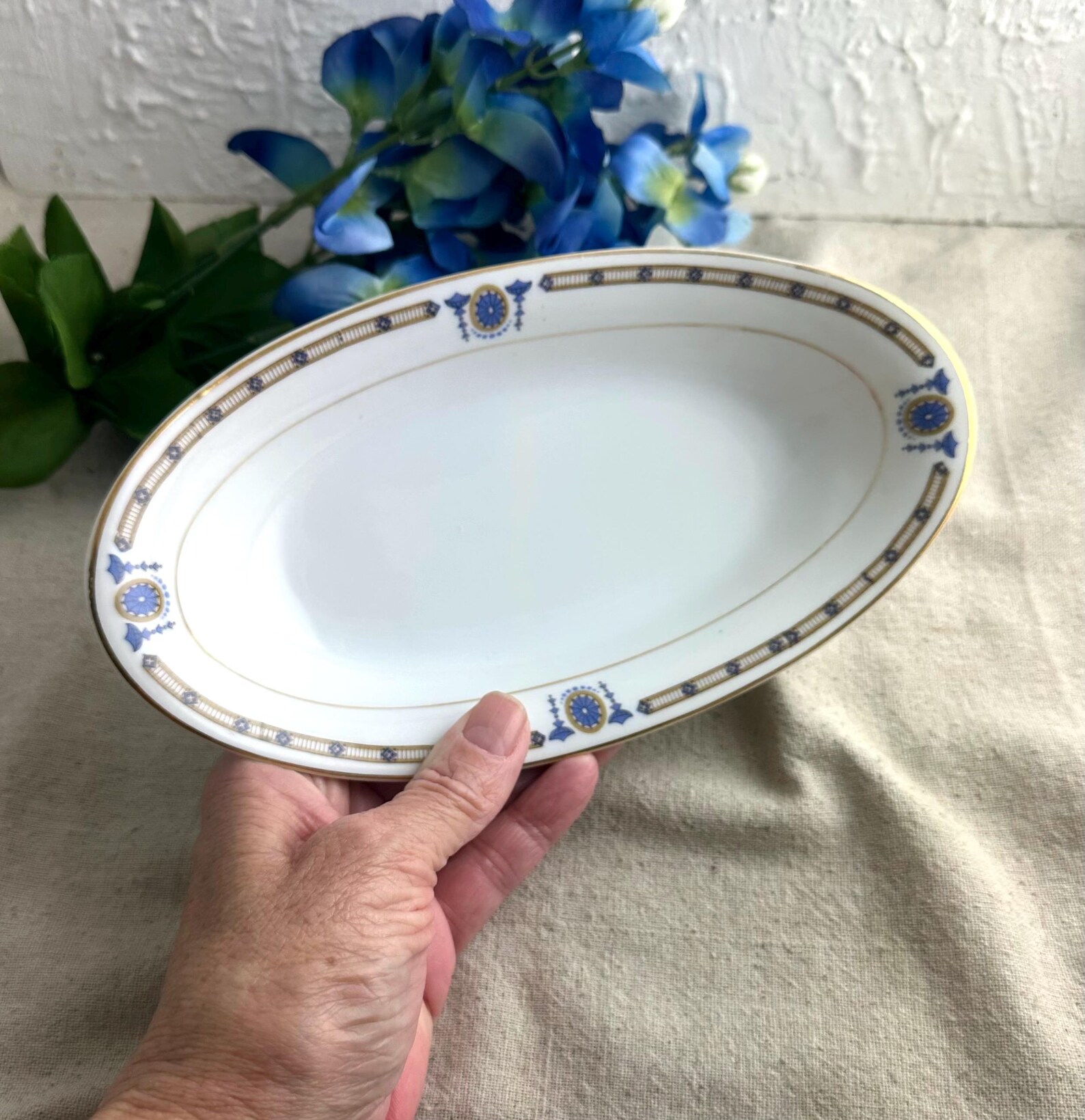 Antique Early 1900's Noritake Beverly Pattern Relish Plate, 8" X 4 3/4 ...