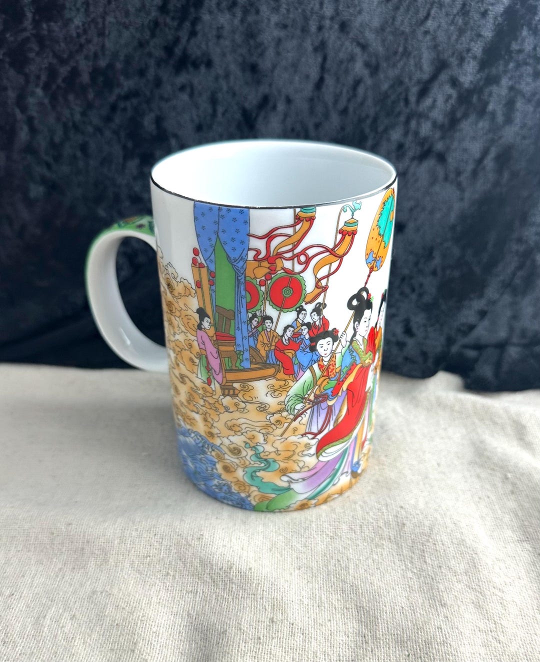 Japanese Inspired Coffee Mug / Tea Cup, 4" Tall X 3" Diameter Opening ...