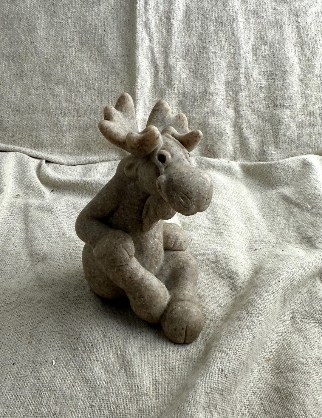 Second Nature Design, Quarry Critters, 2001, Mimi the Moose, 4" Tall X ...