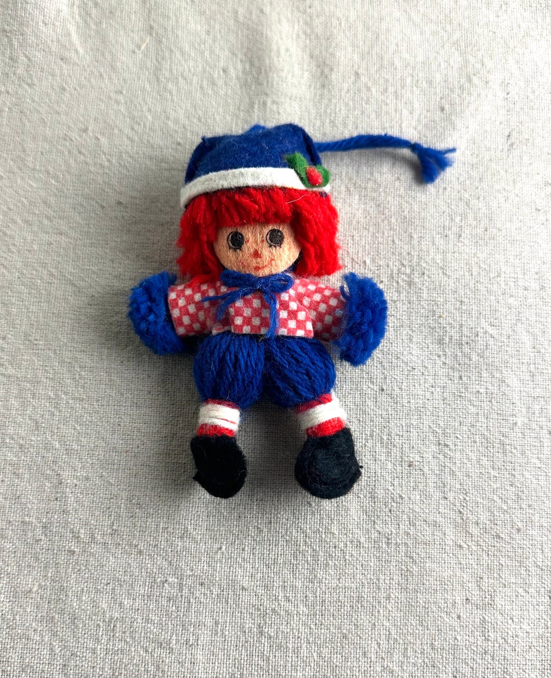 Vintage Yarn Raggedy Andy Ornament 1975,, the Bobbs-merrill Company ...