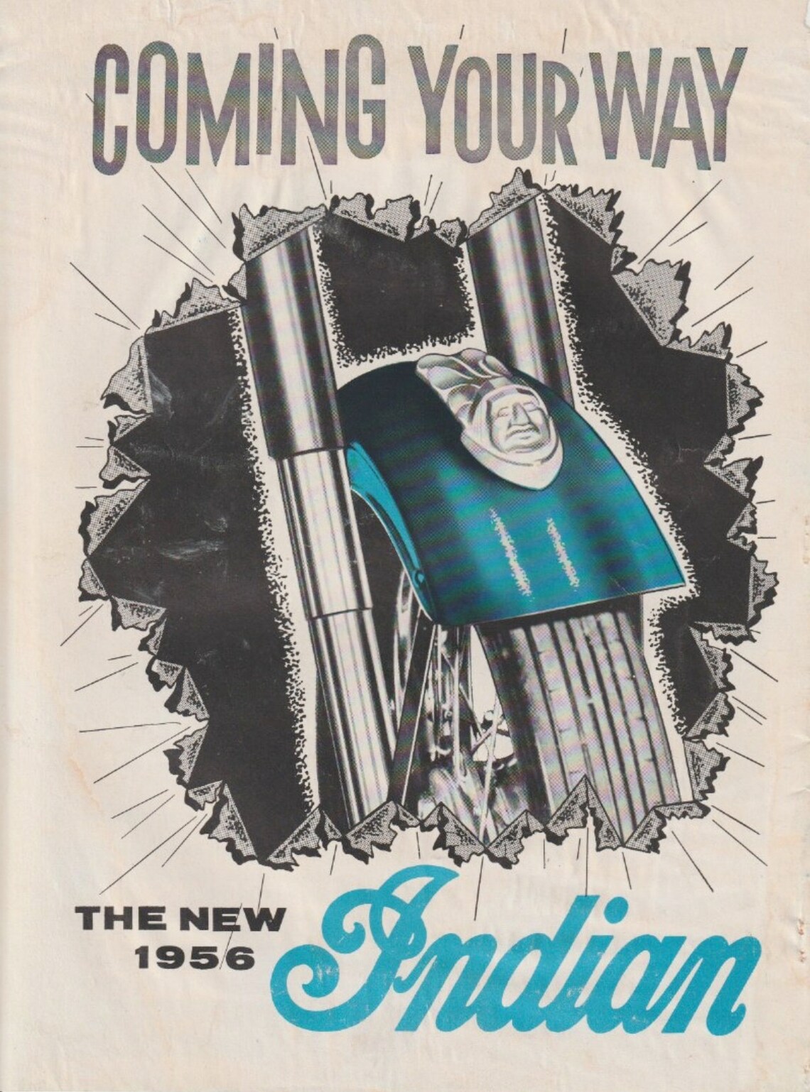 Original Vintage INDIAN Motorcycle Advertisement - Etsy