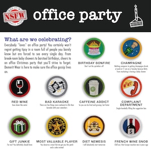 Demerit Badge Office Party Bundles - Spoof Merit Badges for Office ...