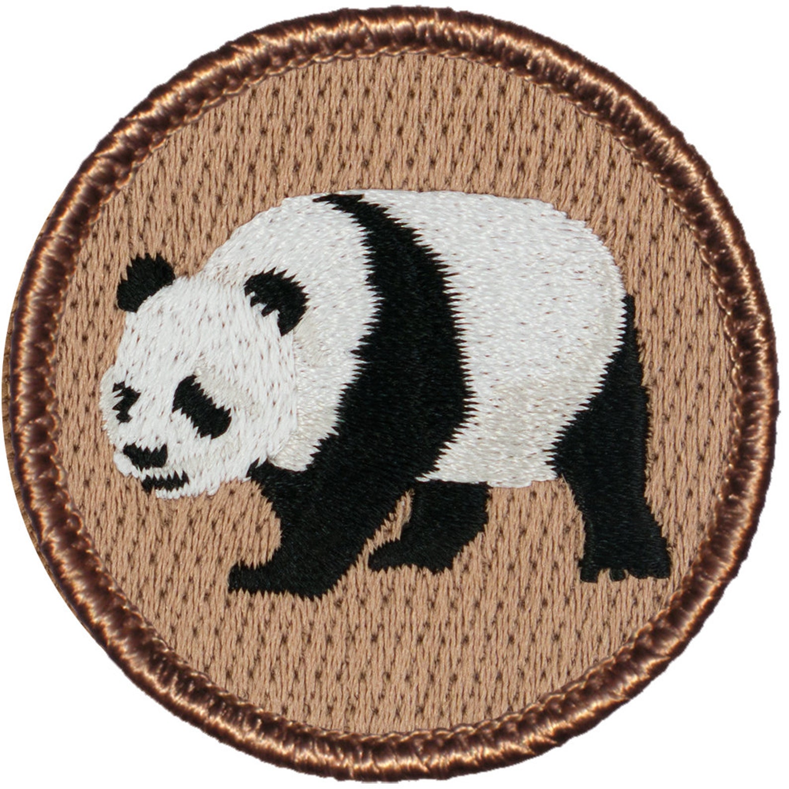 Panda Patch 2 Inch Diameter Embroidered Patch - Etsy