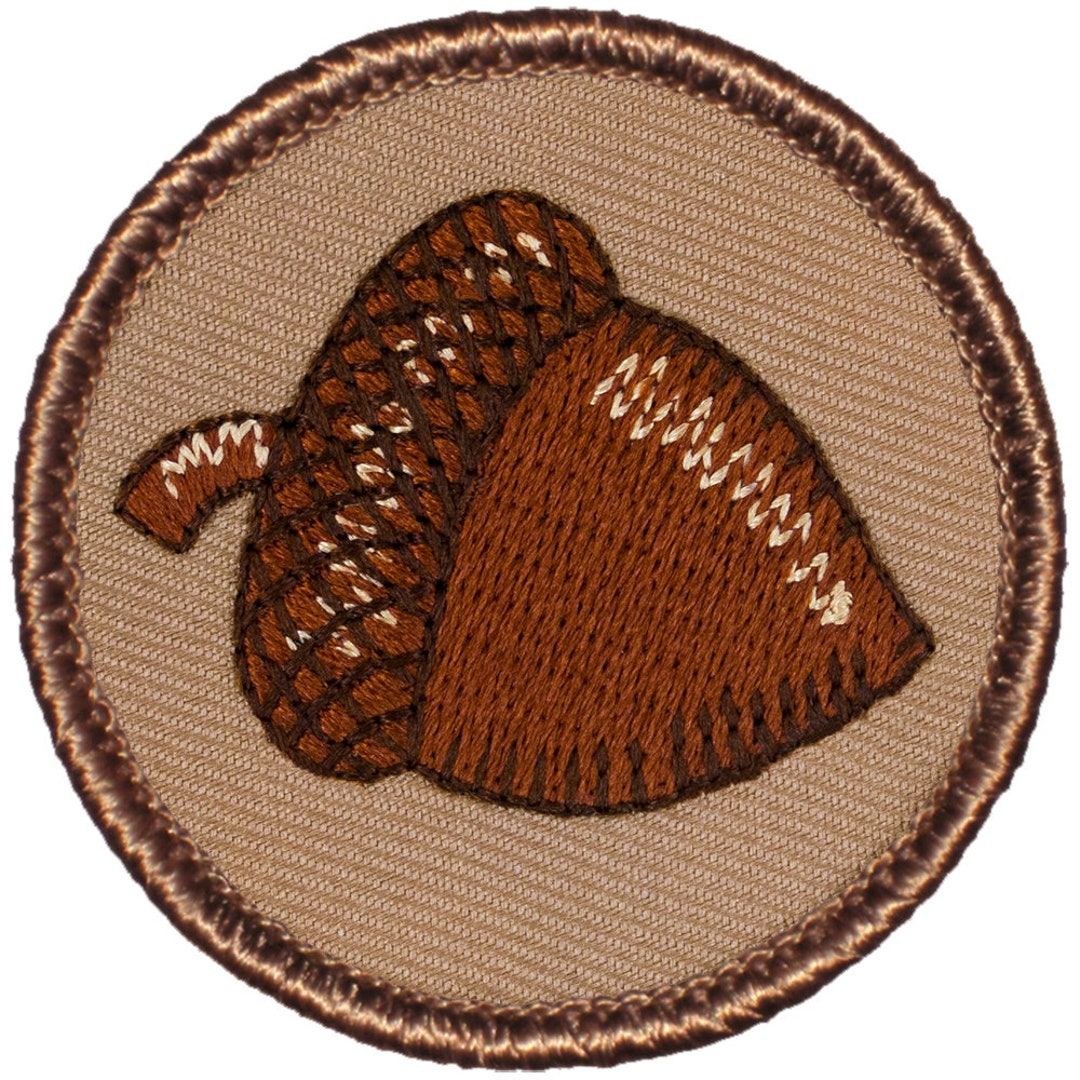 Acorn Patch 2 Inch Diameter Embroidered Patch - Etsy