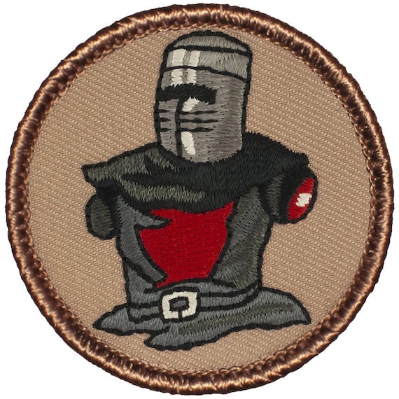 Armless Knight Patch 2 Inch Diameter Embroidered Patch | Etsy