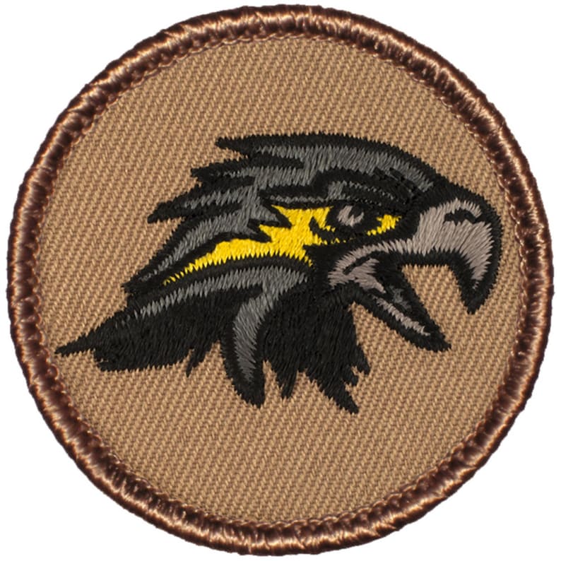 Black Hawk Patch (585) 2 Inch Diameter Embroidered Patch - Etsy