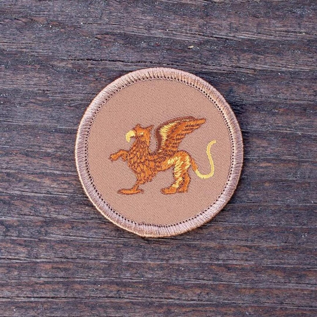 Griffin Patch (128) 2 Inch Diameter Embroidered Patch - Etsy