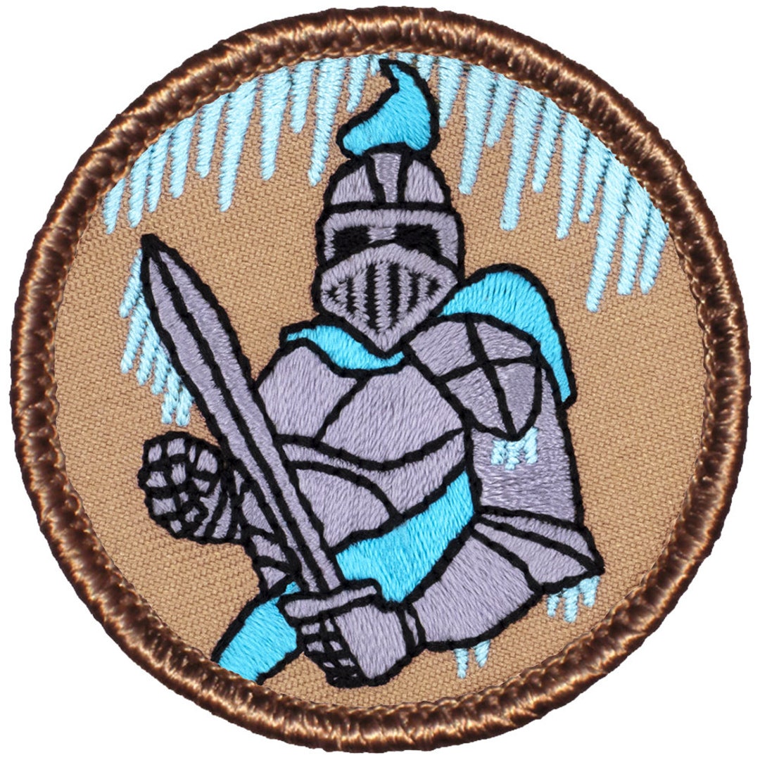 Ice Knight Patch (605) 2 Inch Diameter Embroidered Patch - Etsy