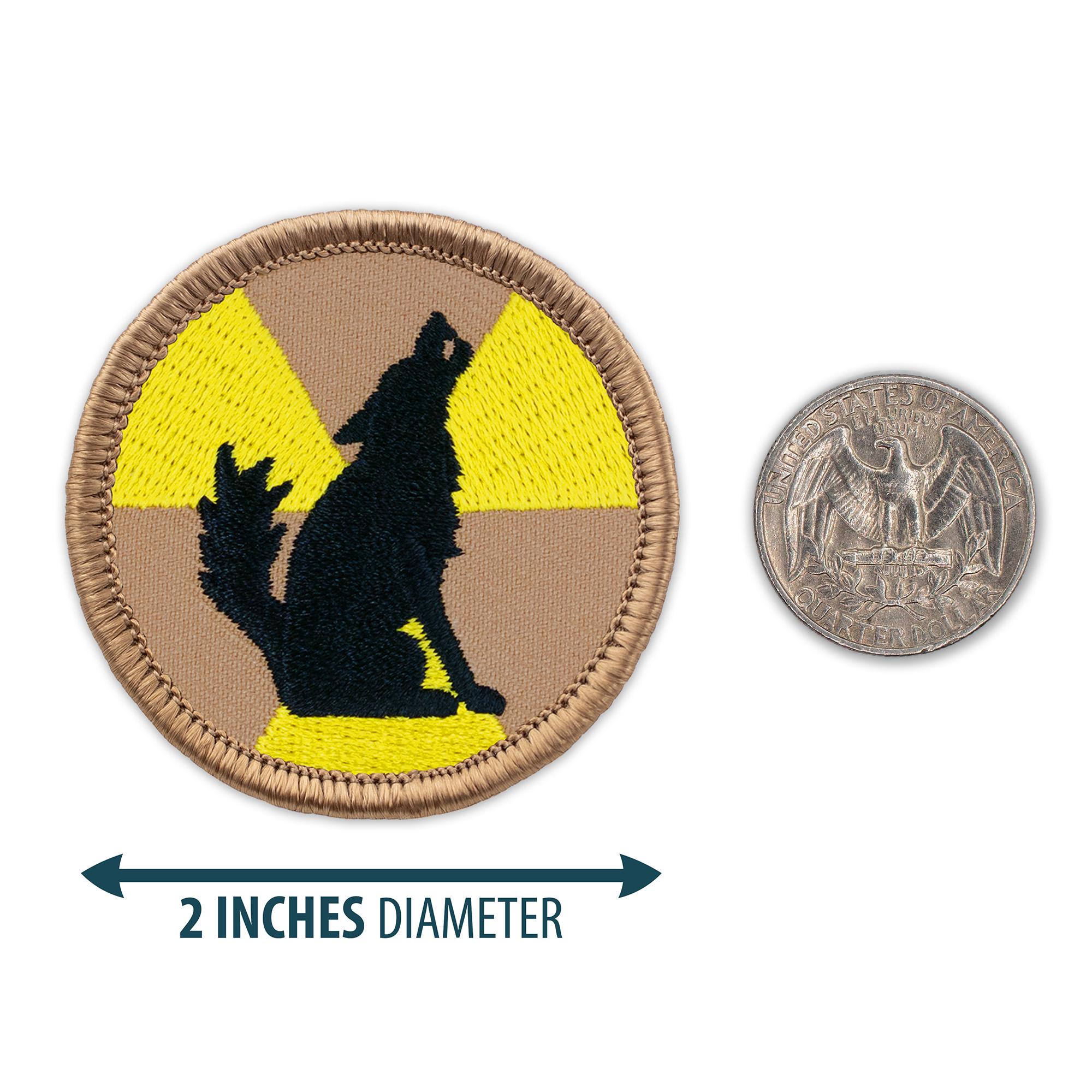 Nuclear Coyote Patch (094) – 2 Inch Diameter Embroidered Patch - Etsy