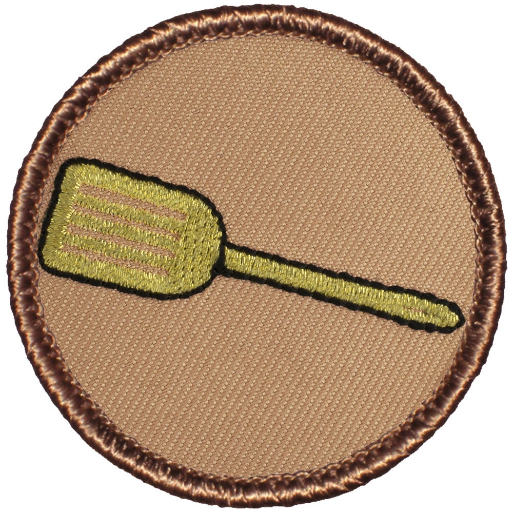 Golden Spatula Patch 2 Inch Diameter Embroidered Patch - Etsy