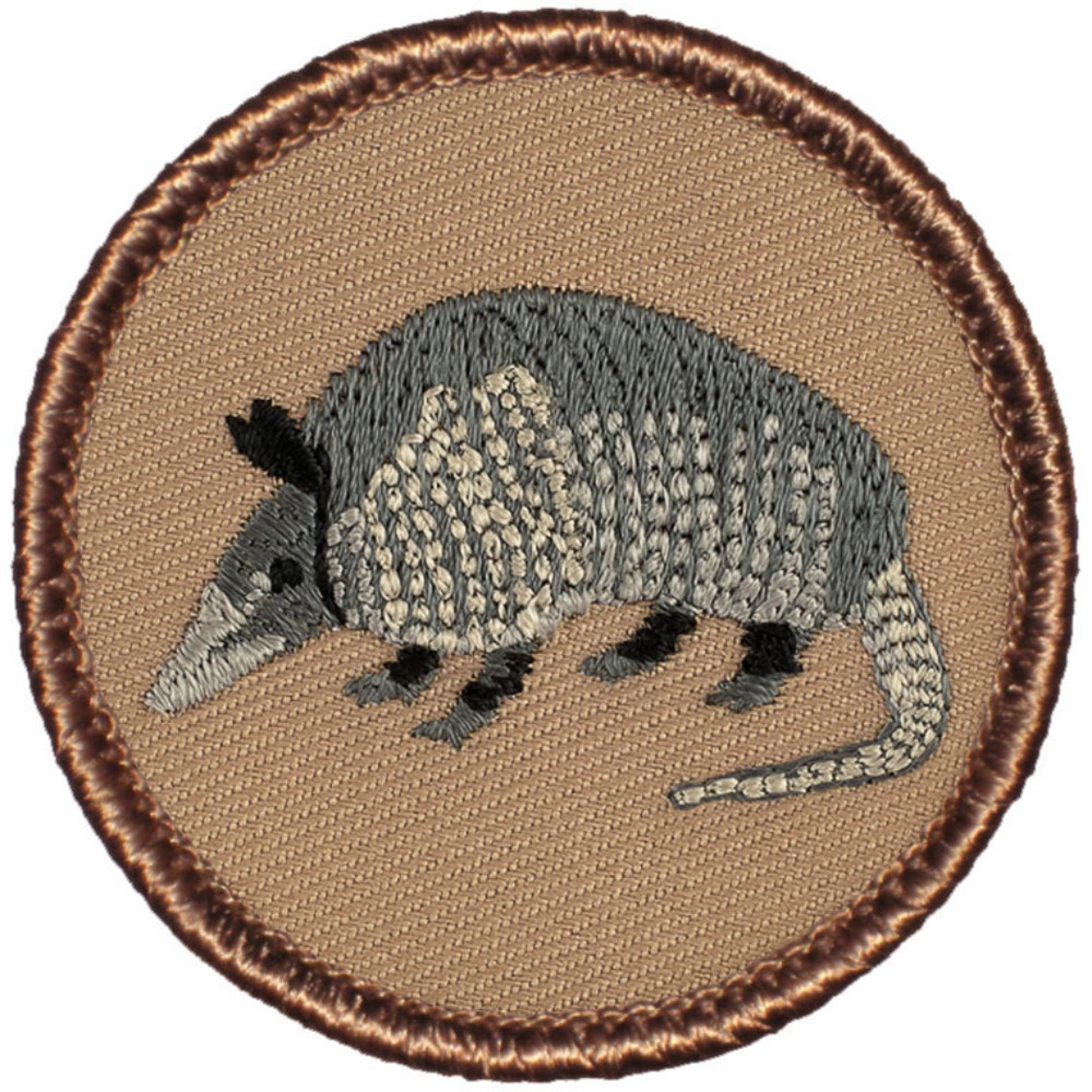 Armadillo Patch 2 Inch Diameter Embroidered Patch | Etsy