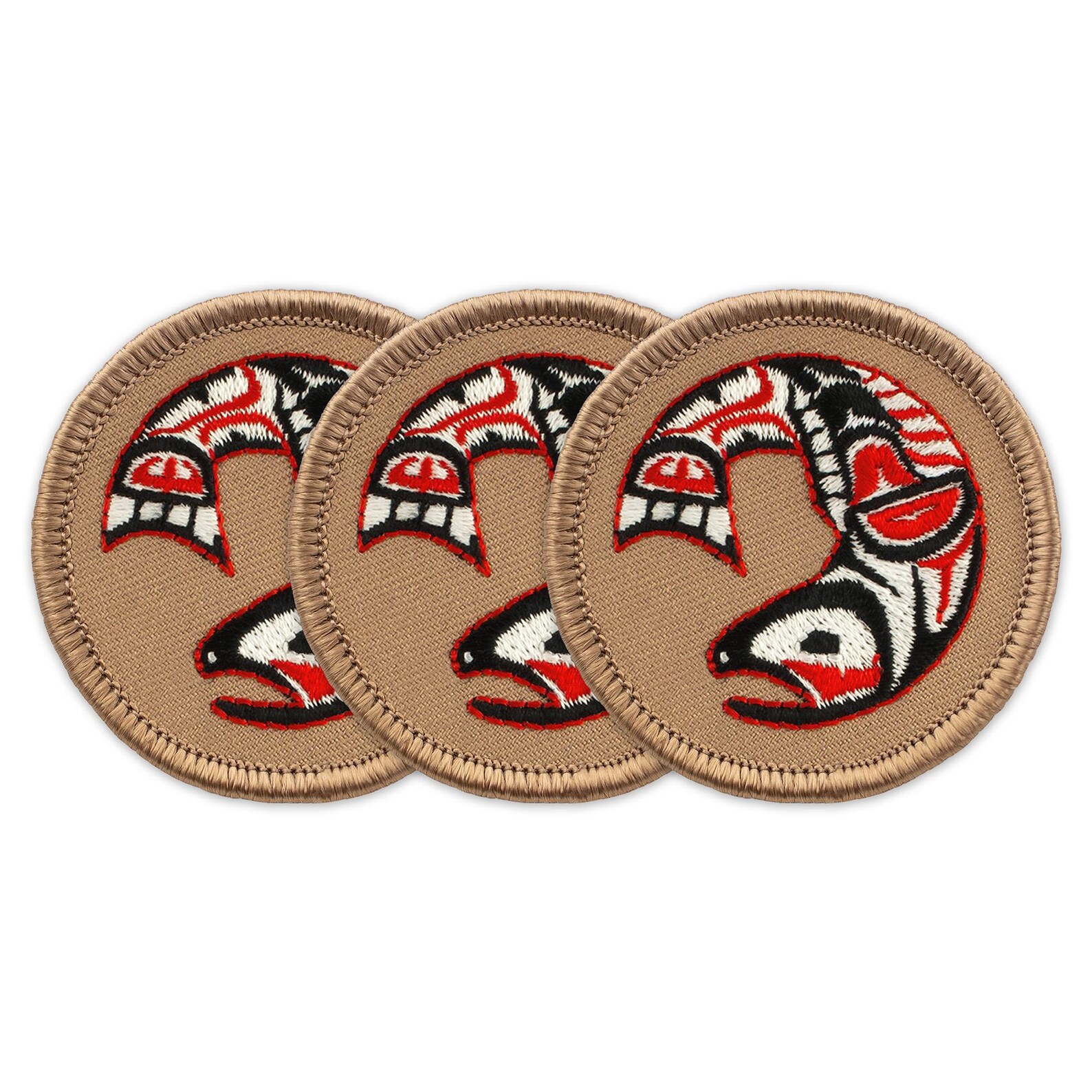 Northwest Salmon Patch (225) 2 Inch Diameter Embroidered Patch - Etsy