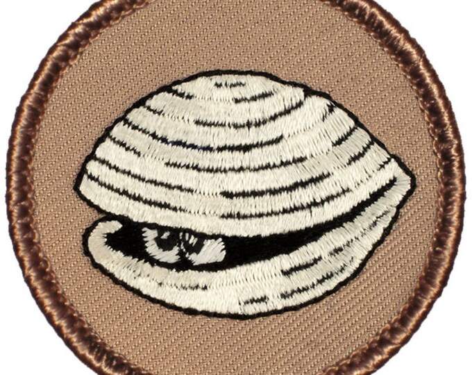 Clam Patch - 2 Inch Diameter Embroidered Patch - Etsy