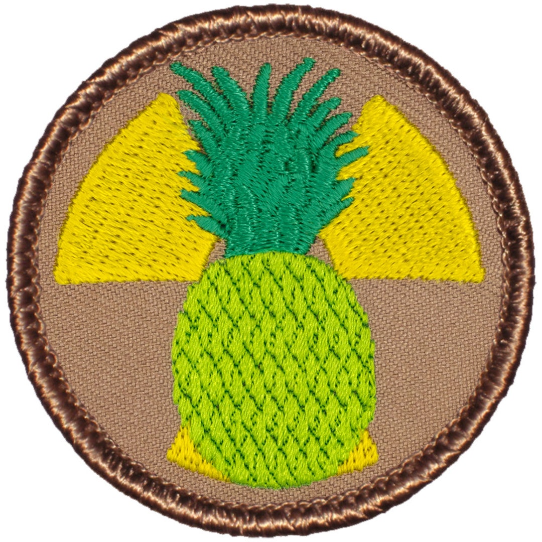 Nuclear Pineapple Patch 2 Inch Diameter Embroidered Patch - Etsy