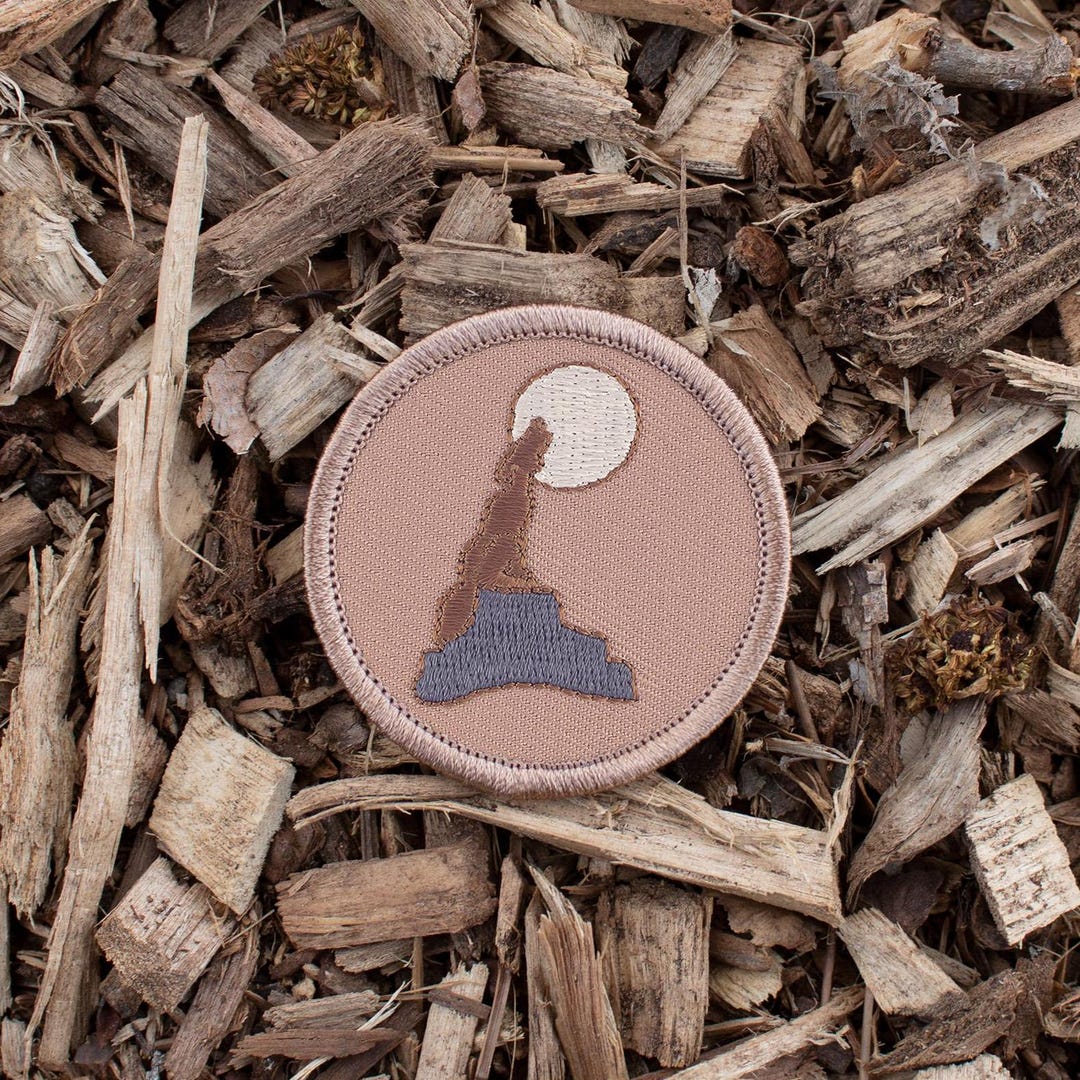 Coyote Patch (047) – 2 Inch Diameter Embroidered Patch - Etsy