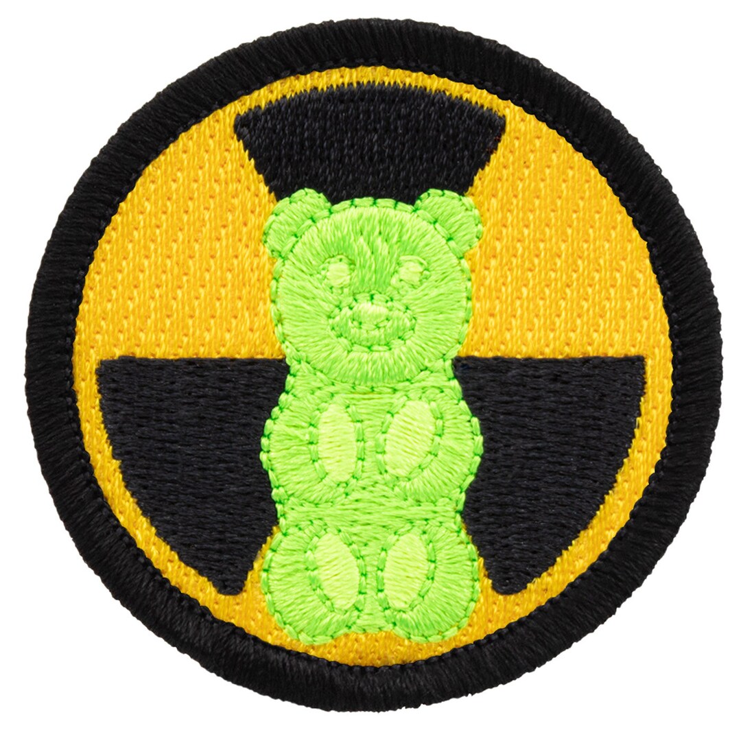 Nuclear Gummy Bear Patch - 2 Inch Diameter Embroidered Patch - Etsy