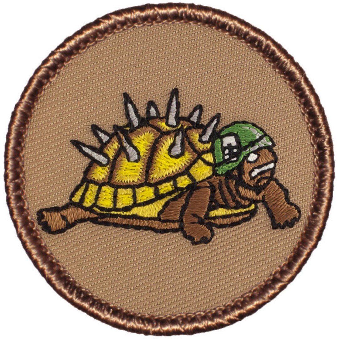Armored Turtle Patch 2 Inch Diameter Embroidered Patch - Etsy