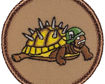 Atomic Turtle Patch 2 Inch Diameter Embroidered Patch | Etsy