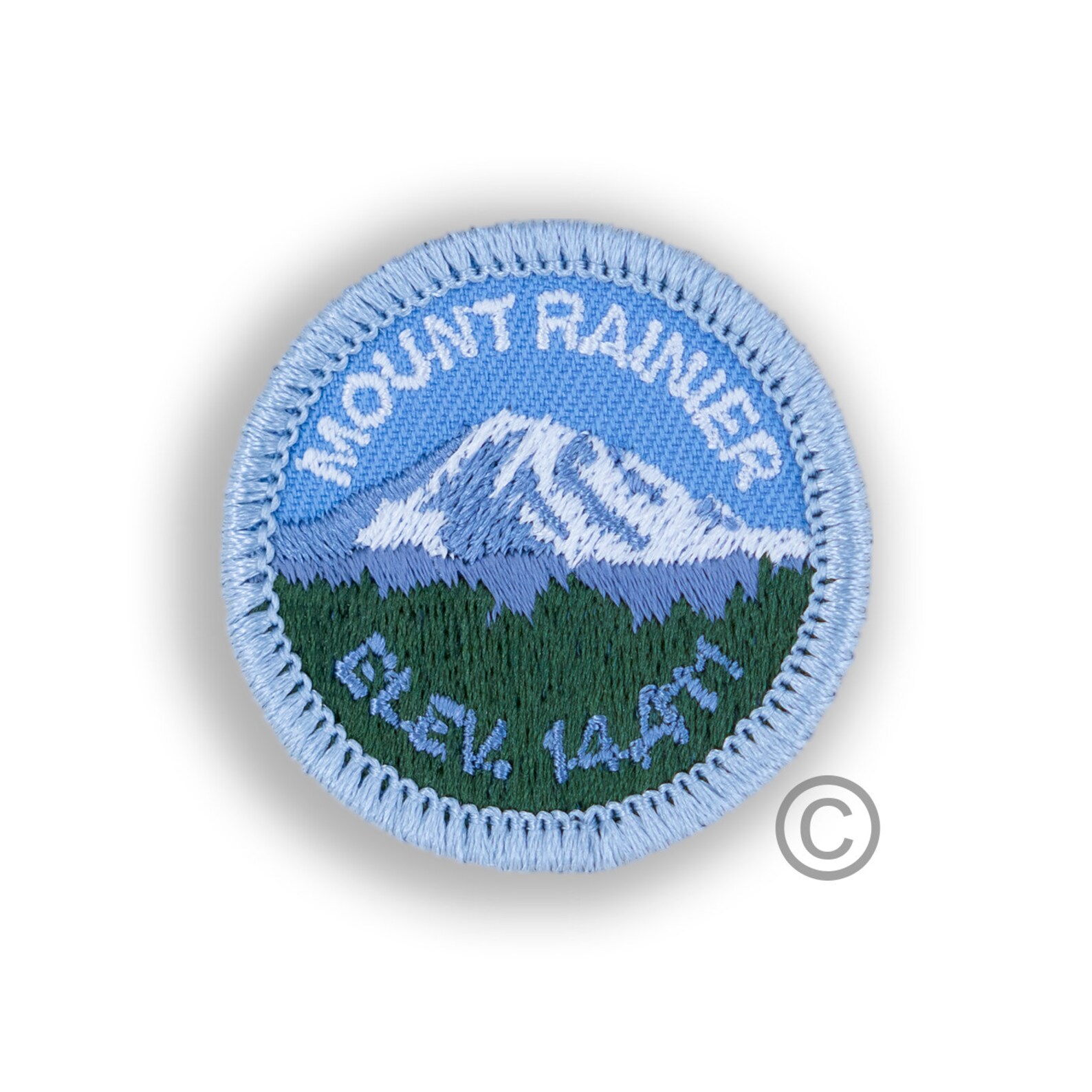 Mt. Rainier Demerit Badge 1.5 Diameter Embroidered | Etsy