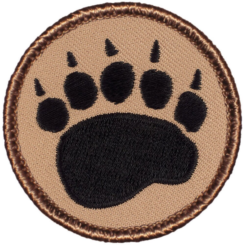 Bear Claw Patch 028 2 Inch Diameter Embroidered Patch - Etsy Canada