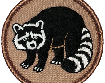Atomic Raccoon Patch 2 Inch Diameter Embroidered Patch | Etsy