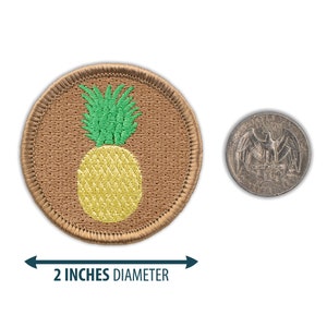 Pineapple Patch - 2 Inch Diameter Embroidered Patch - Etsy