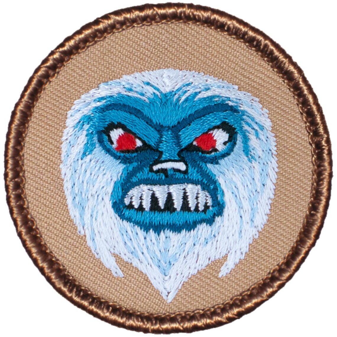 Snow Monster Patch 415 2 Inch Diameter Embroidered Patch - Etsy