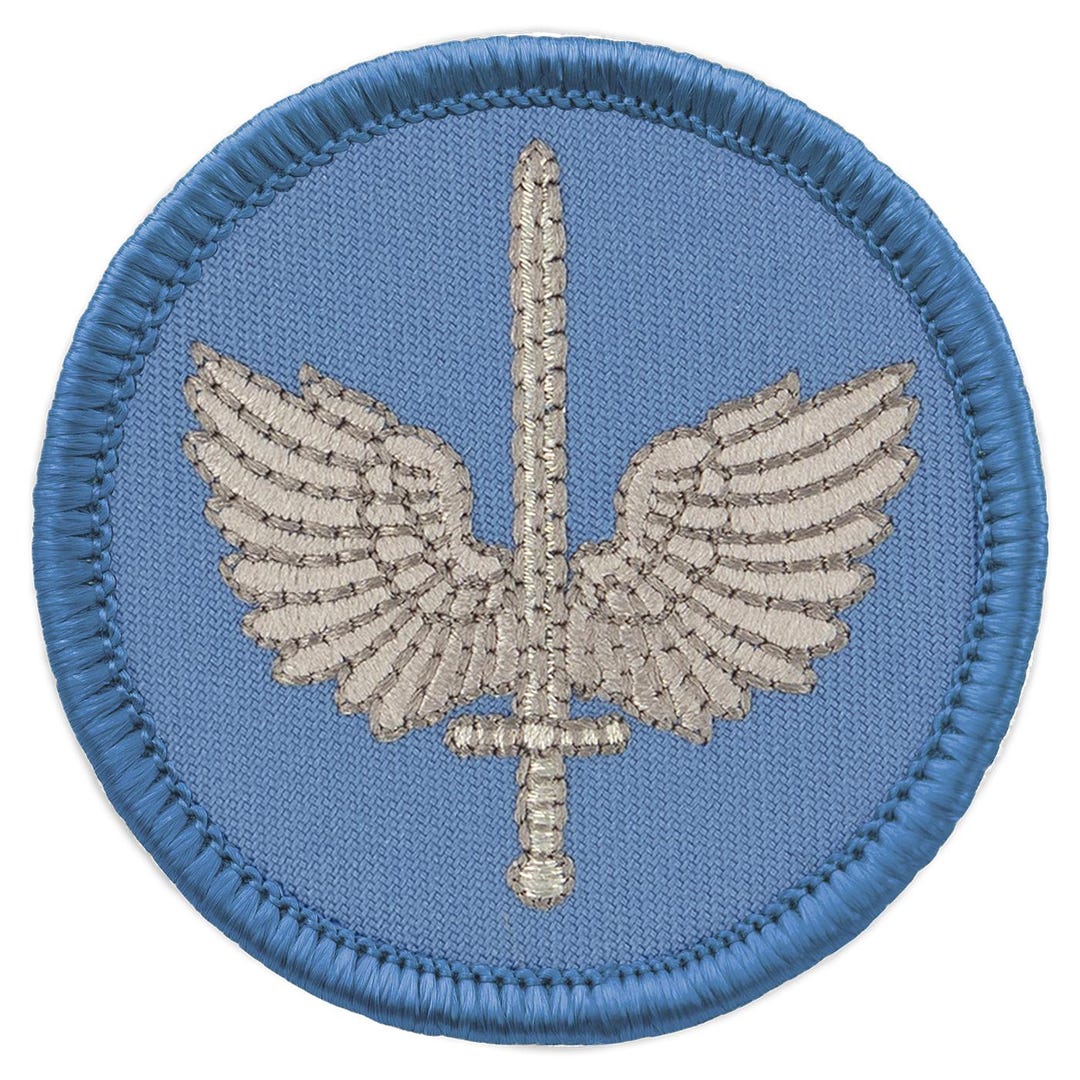 Archangel Patch (blue) - 2 Inch Diameter Embroidered Patch - Etsy