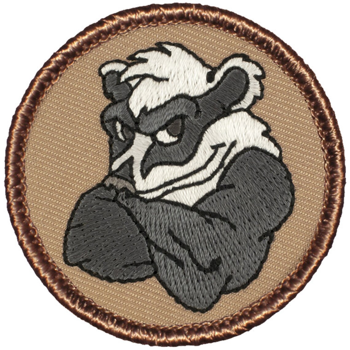 Muscle Badger Patch 744 2 Inch Diameter Embroidered Patch | Etsy