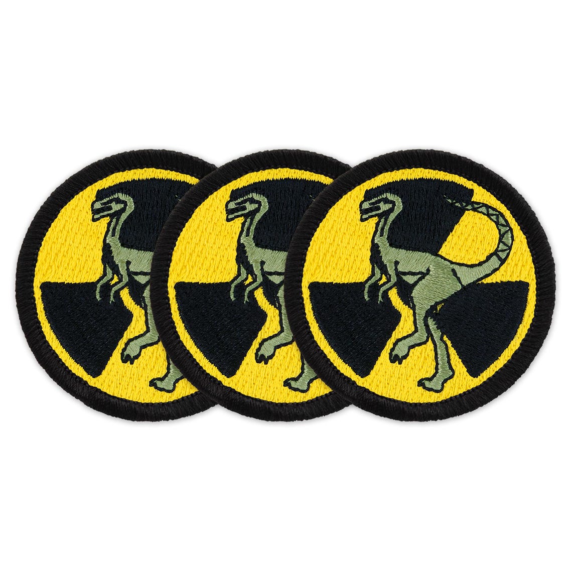 Nuclear Raptor (042) Patch – 2 Inch Diameter Embroidered Patch - Etsy