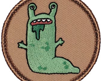 Cool Slug Patch 2 Inch Diameter Embroidered Patch | Etsy