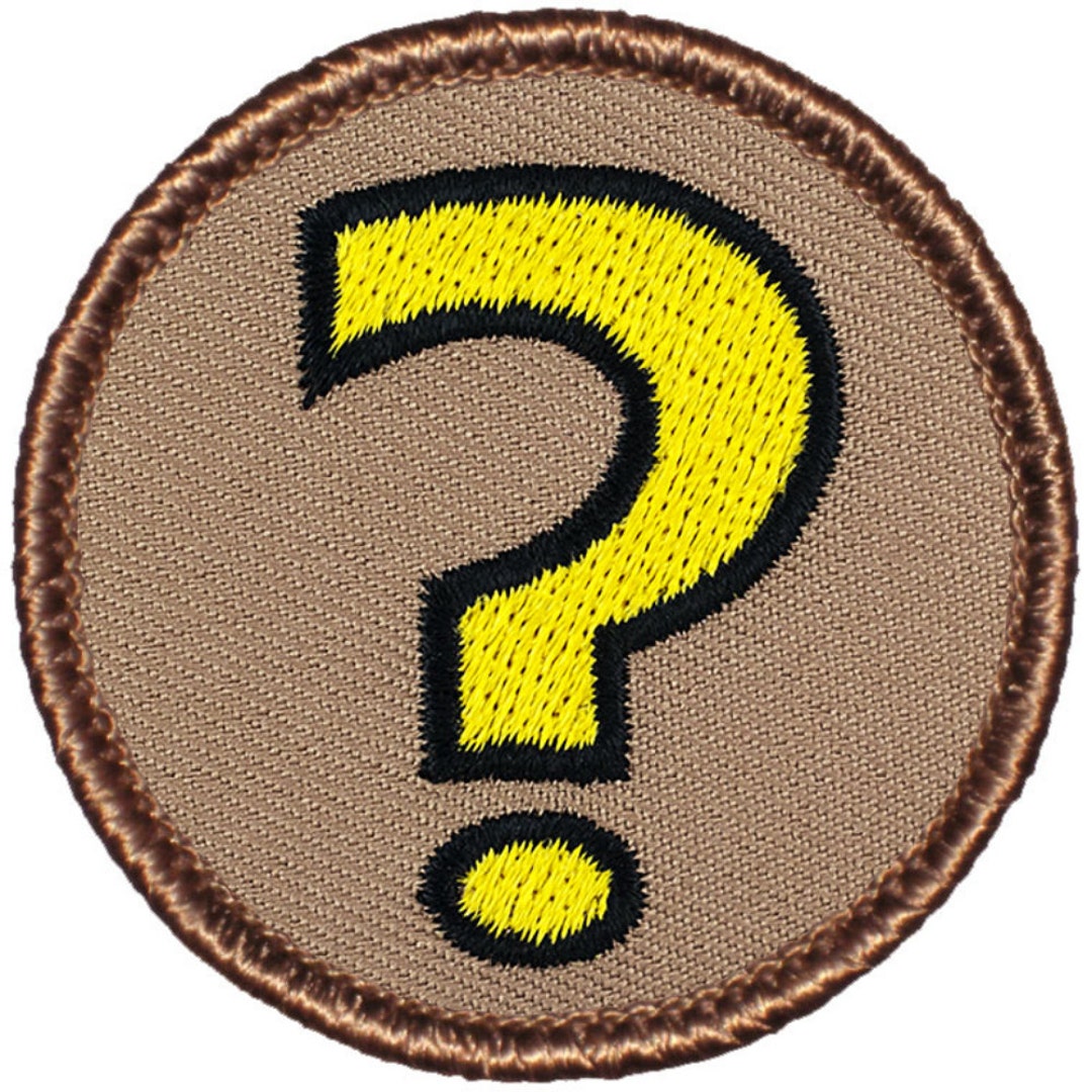 Yellow Question Mark Patch (206C) 2 Inch Diameter Embroidered Patch - Etsy