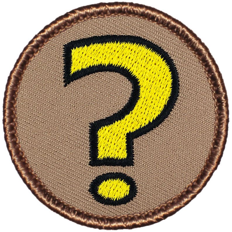 Yellow Question Mark Patch 206C 2 Inch Diameter Embroidered - Etsy