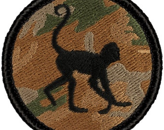 Spider Monkey Patch 499 2 Inch Diameter Embroidered Patch | Etsy