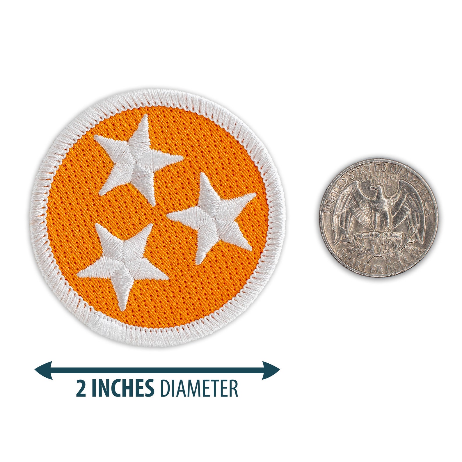 Orange Tennessee Tristar 2 Inch Diameter Embroidered Patch - Etsy