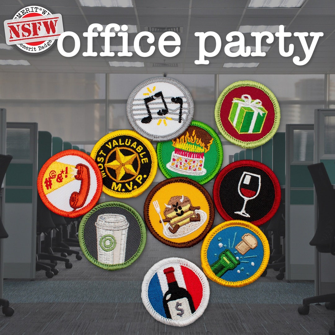 Demerit Badge Office Party Bundles - Spoof Merit Badges for Office ...