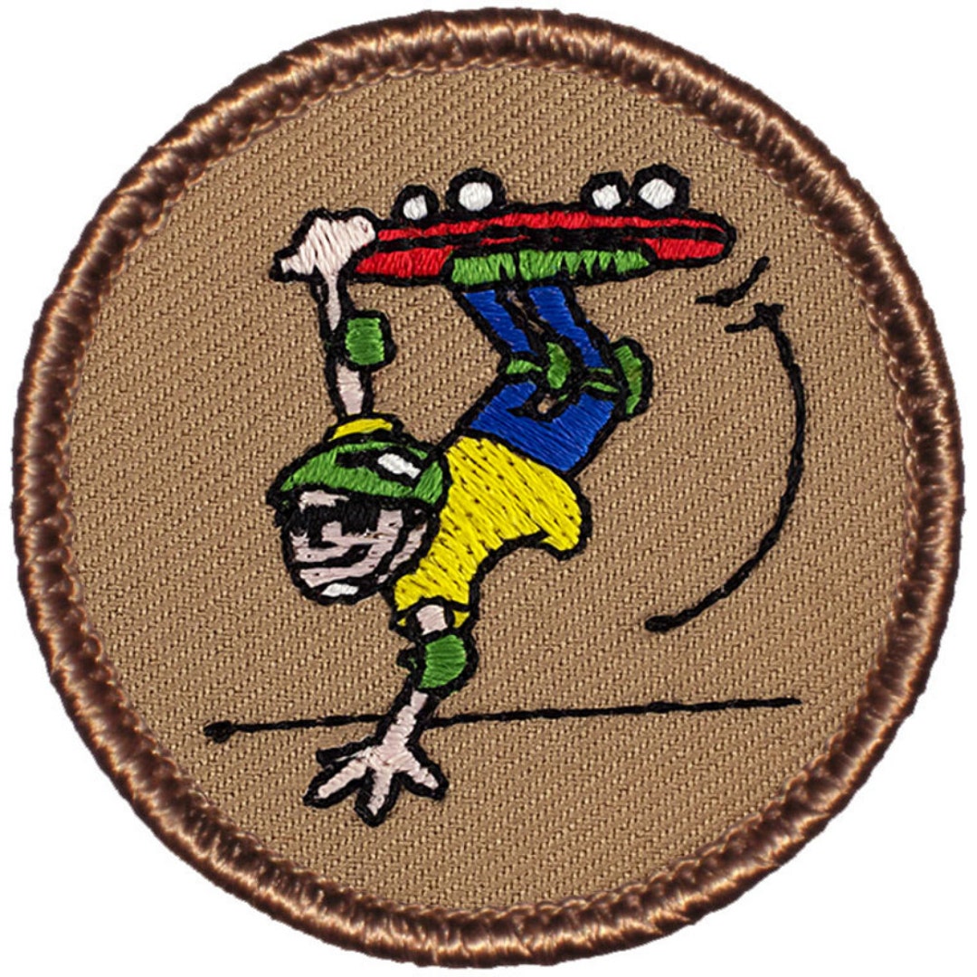 Skateboard Patch 089 2 Inch Diameter Embroidered Patch - Etsy