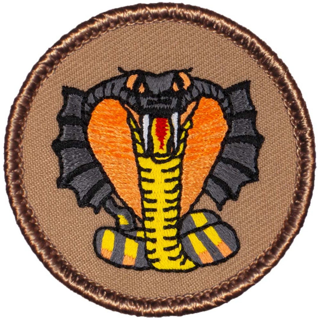 Winged Cobra Patch 2 Inch Diameter Embroidered Patch - Etsy