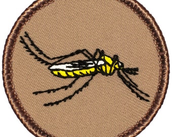 Giant Mosquito Patch 084 2 Inch Diameter Embroidered Patch | Etsy