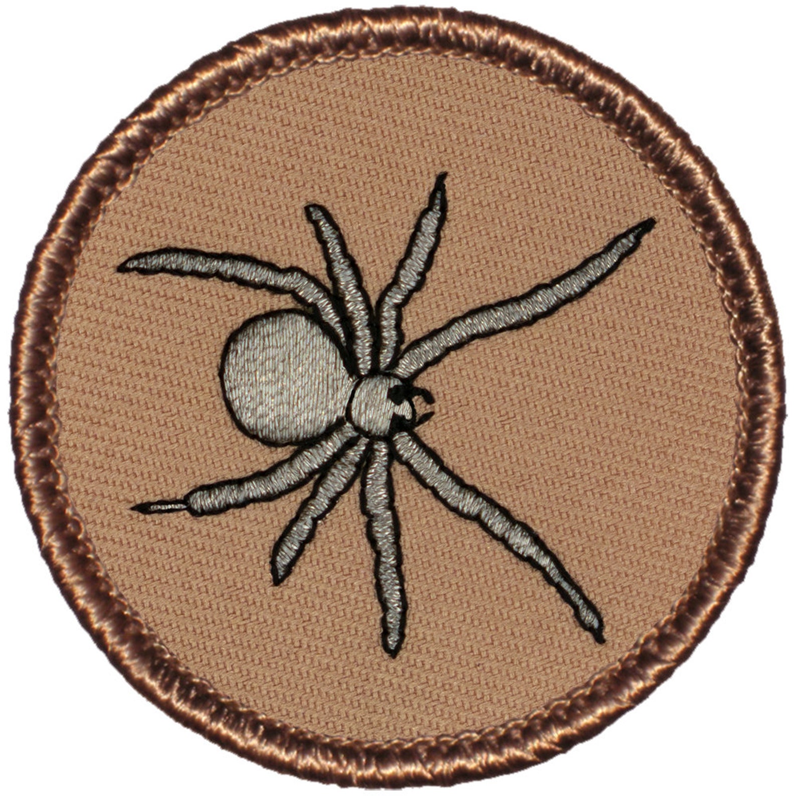 Silver Spider Patch 118 2 Inch Diameter Embroidered Patch - Etsy