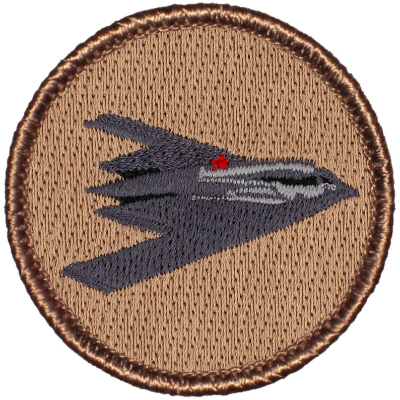 Stealth Bomber Patch 319 2 Inch Diameter Embroidered Patch | Etsy